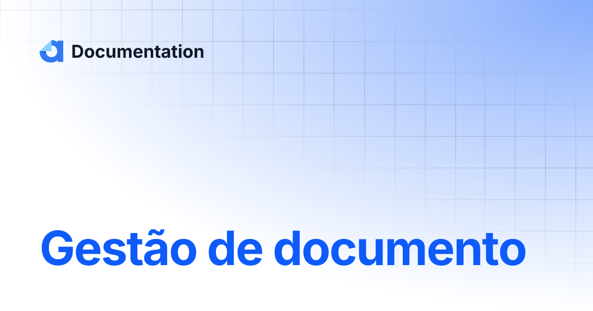 Gestão de documento | Enterprise | Documentation